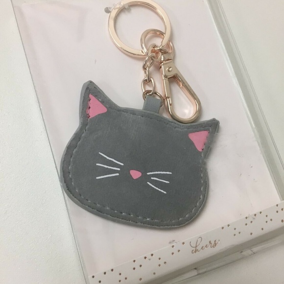 LC Lauren Conrad | Accessories | Gray Cat Keychain Nwt | Poshmark